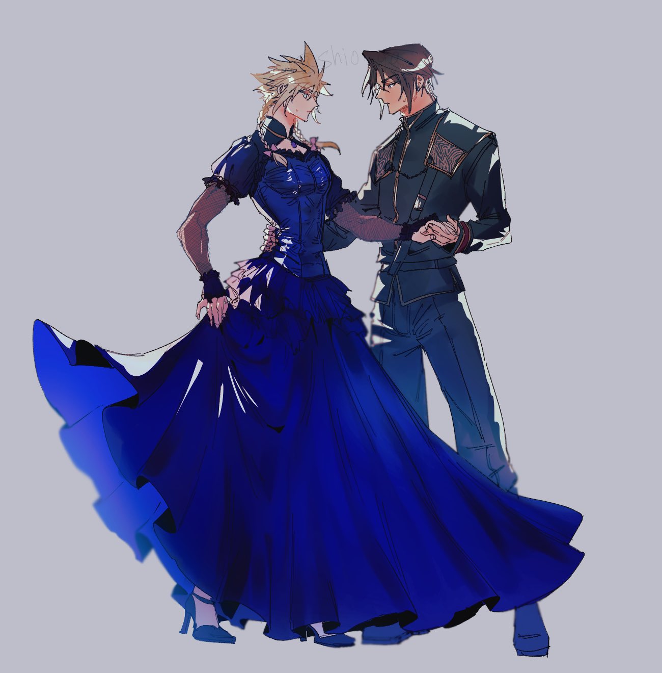 The Big ImageBoard (TBIB) - 2boys artist name black pants blonde hair ...