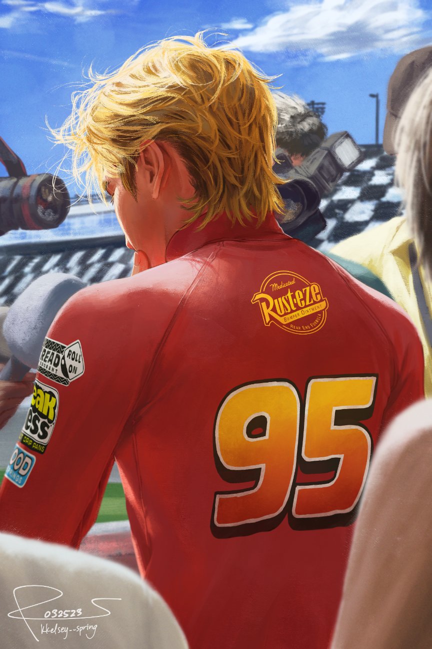 The Big ImageBoard (TBIB) - 1boy artist name blonde hair camera cars ...