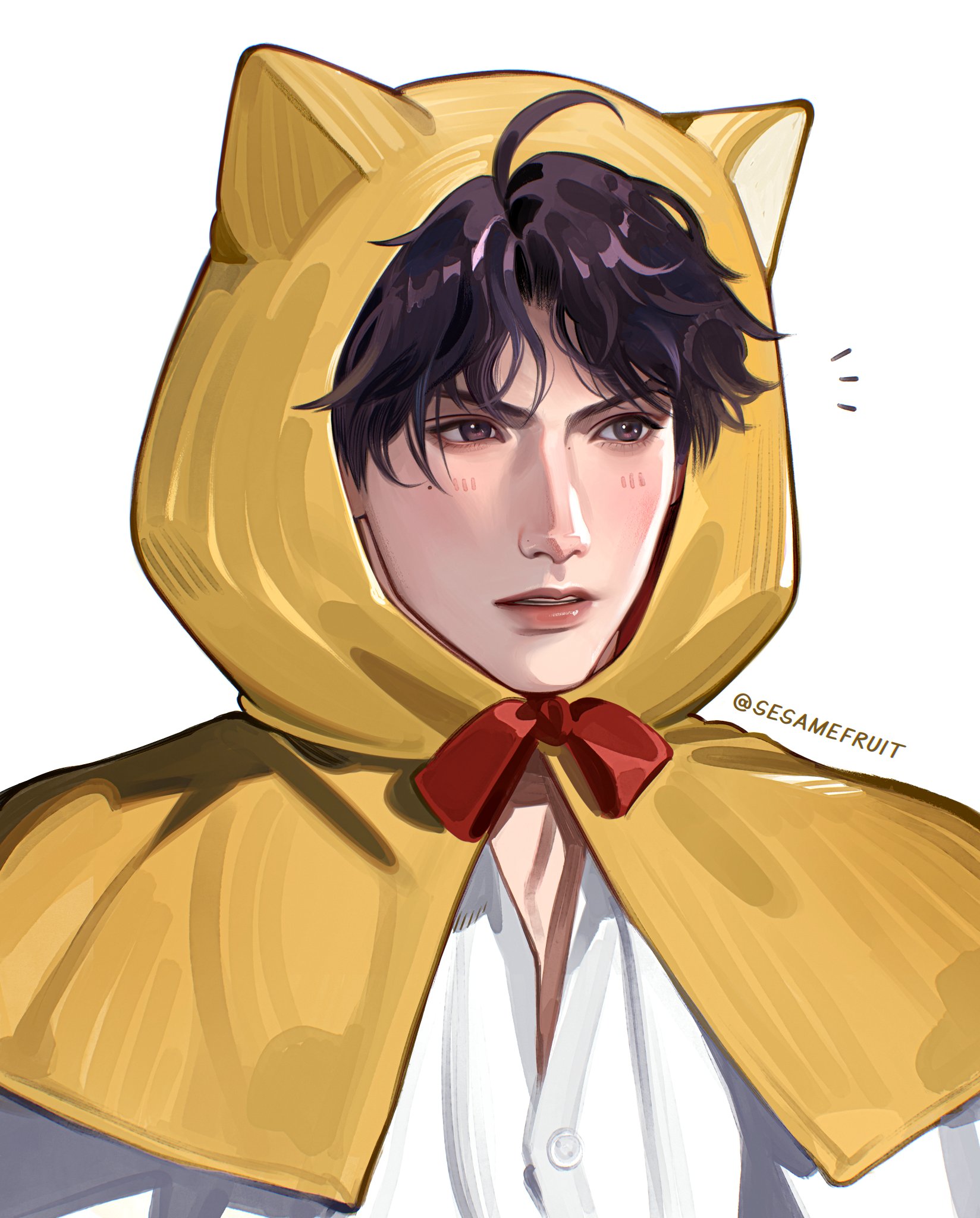 The Big ImageBoard (TBIB) - 1boy ahoge animal ears animal hood cat ears cat hood highres hood ...