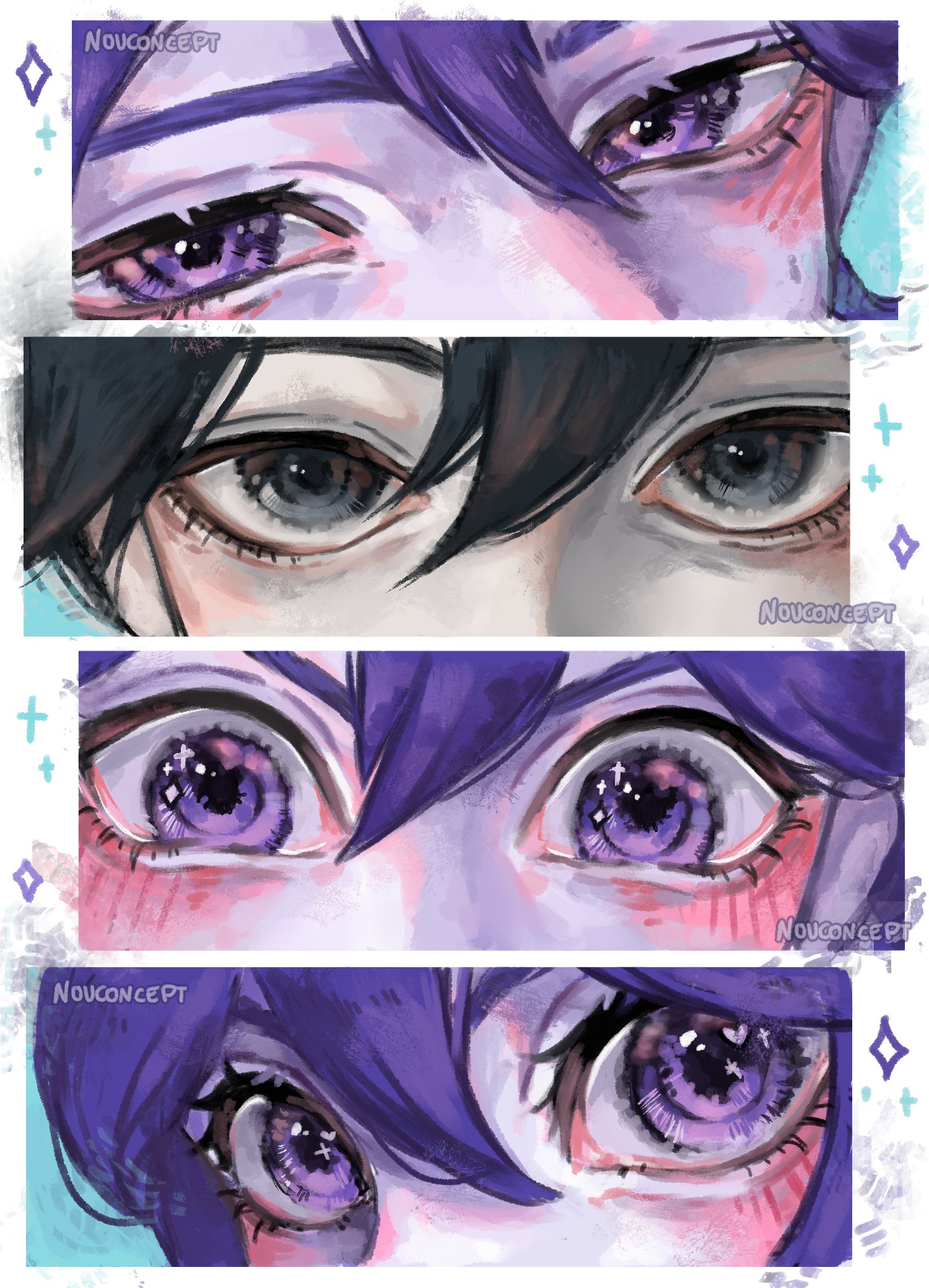 The Big ImageBoard (TBIB) - 1girl 3boys aegyo sal artist name aubrey (headspace) (omori) aubrey ...