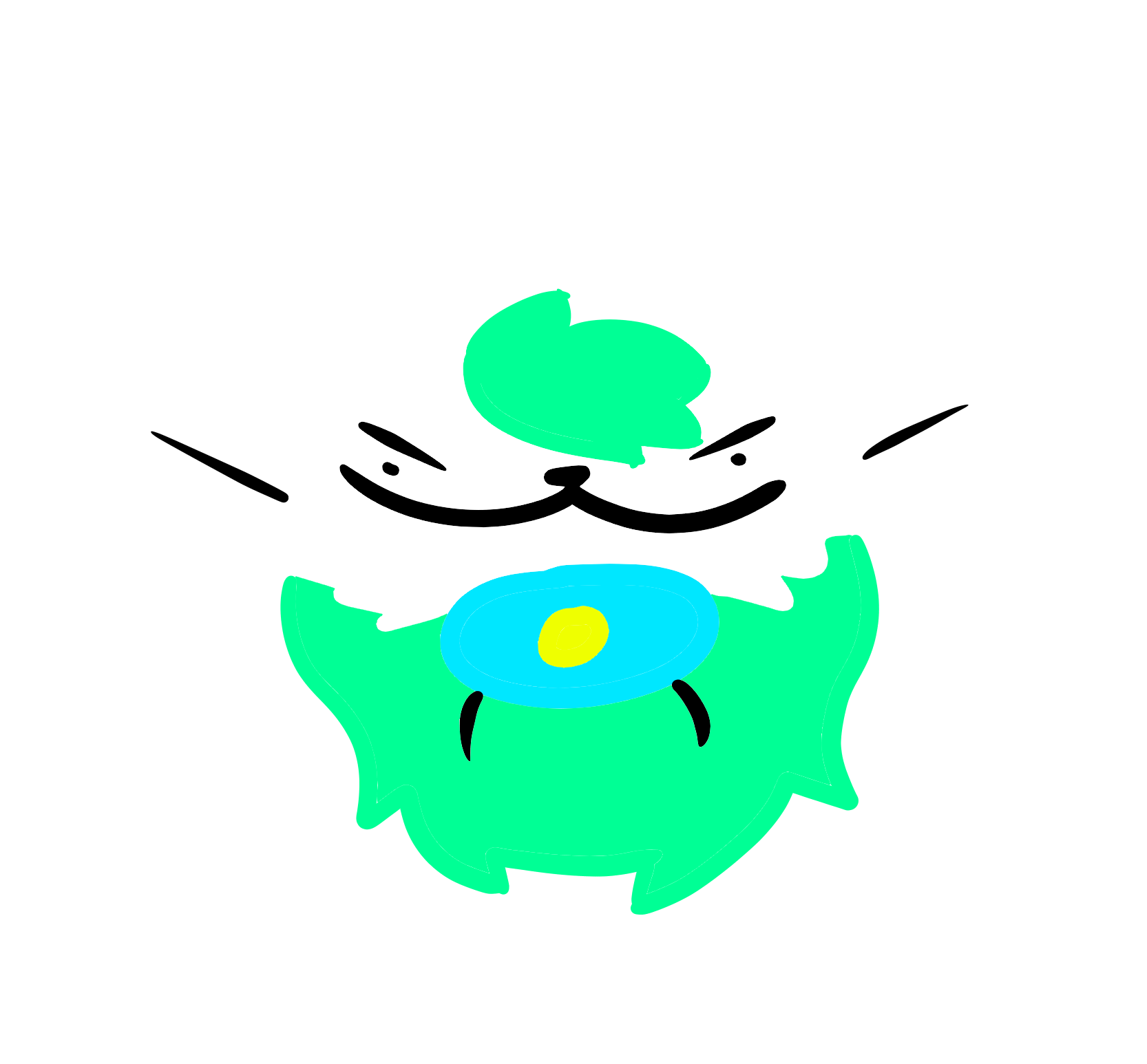The Big ImageBoard (TBIB) - anthro collar female fur green hair hair hi ...