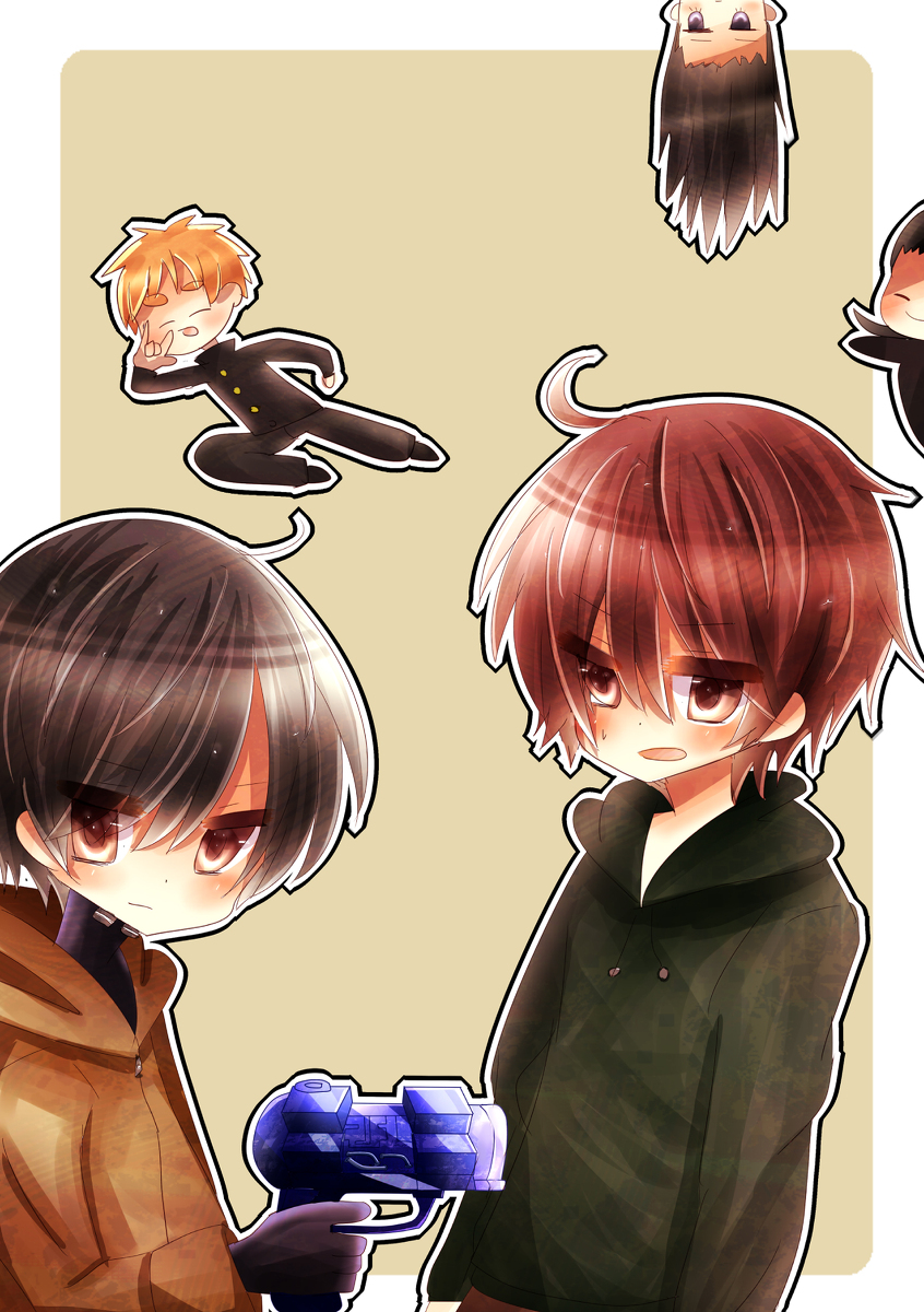 The Big ImageBoard (TBIB) - black hair brown hair chibi gantz gantz ...