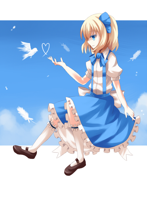 The Big ImageBoard (TBIB) - 1girl alice margatroid alice margatroid (pc-98) bird blonde hair ...