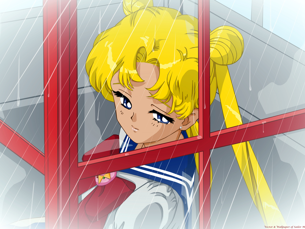 The Big ImageBoard (TBIB) - blonde hair crying long hair rain sailor ...
