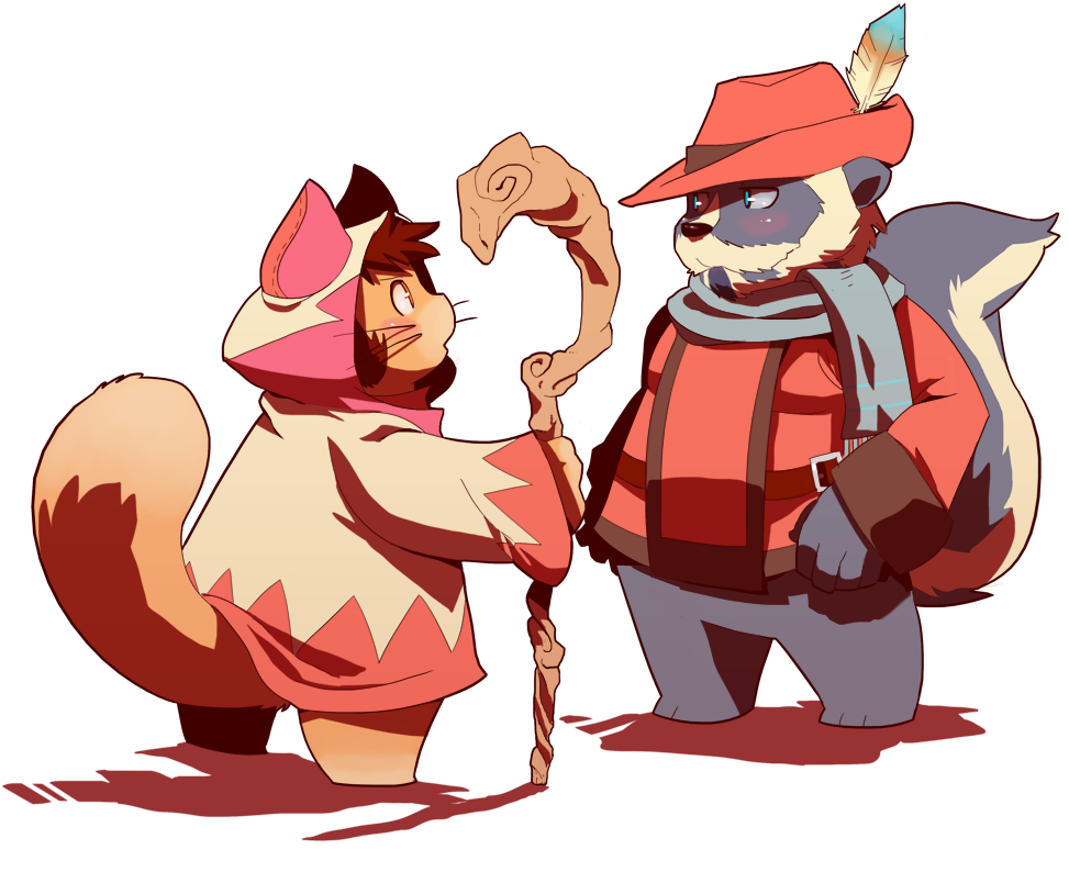 The Big Imageboard Tbib Duo Final Fantasy Hat Male Mammal Skunk