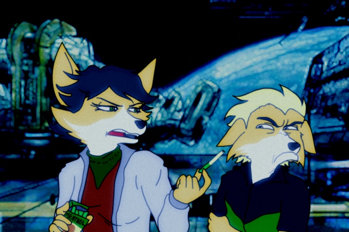 The Big ImageBoard (TBIB) - 3:2 a fox in space anthro canid canine ...