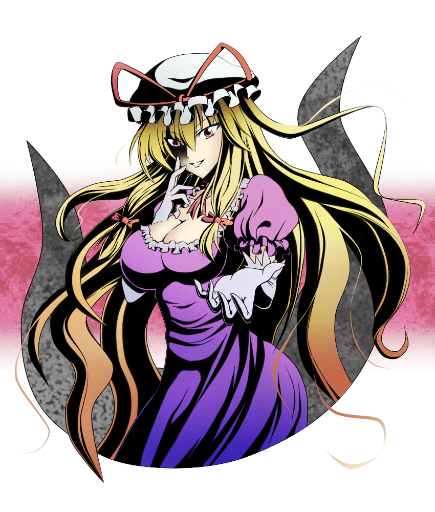 The Big Imageboard Tbib 1girl Arm Up Blonde Hair Breasts Cleavage