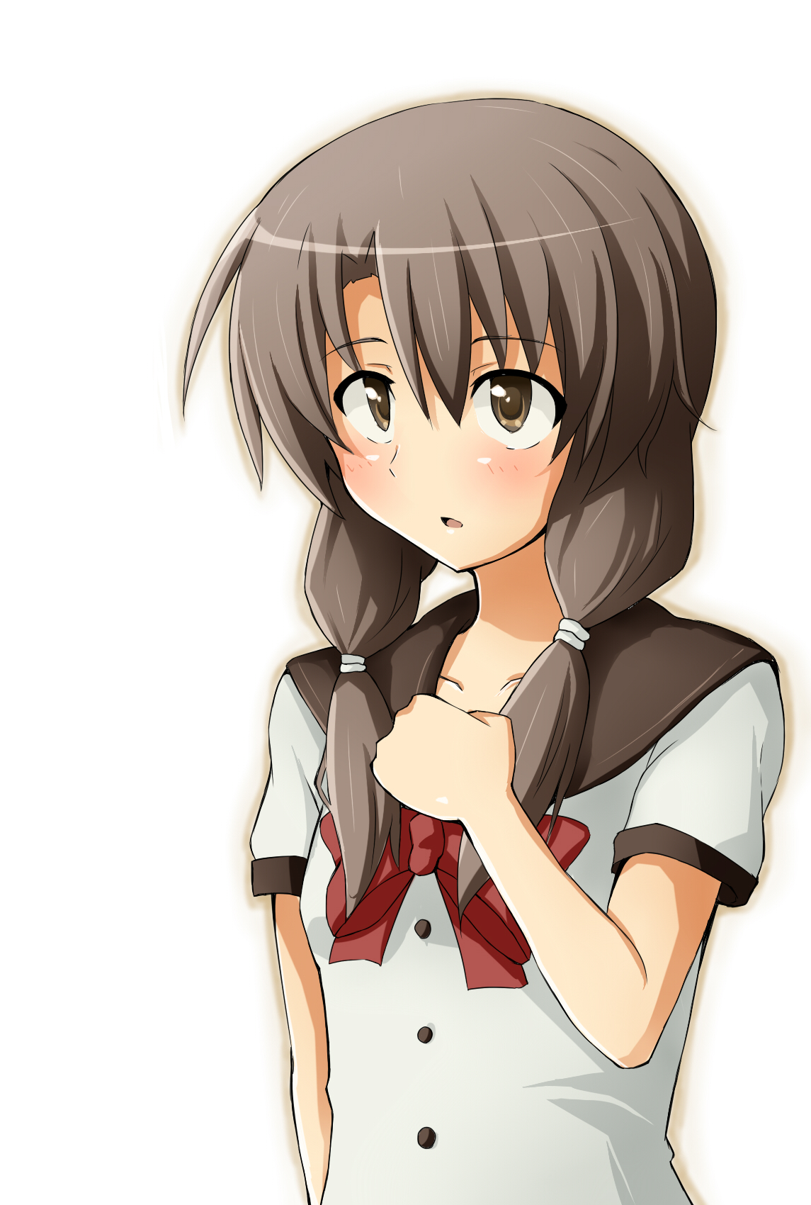 The Big ImageBoard (TBIB) - blush brown eyes brown hair highres ...