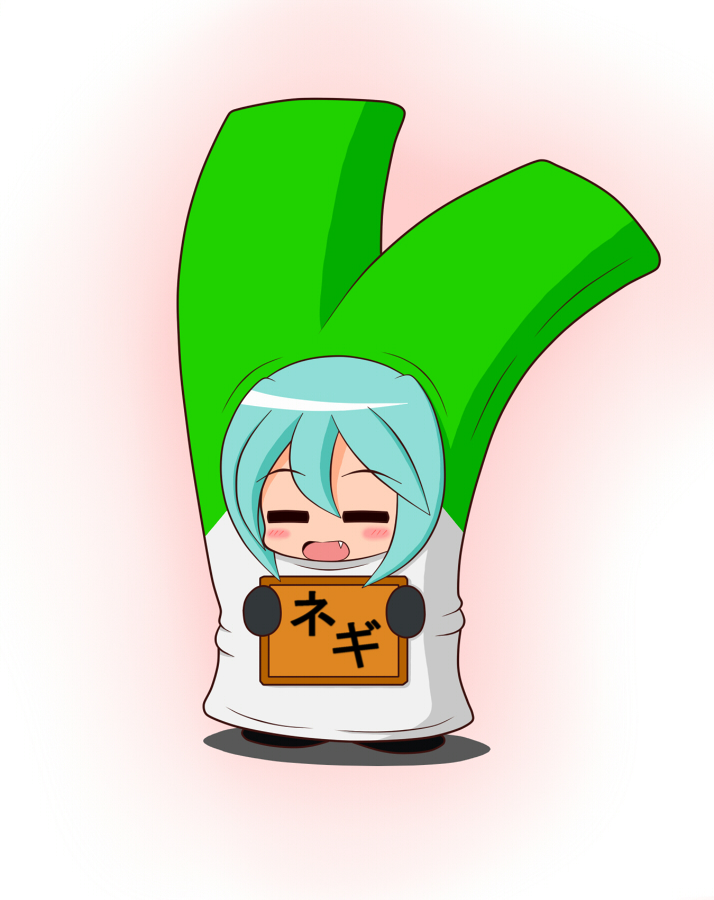 The Big ImageBoard (TBIB) - 1girl aqua hair chibi commentary request ...