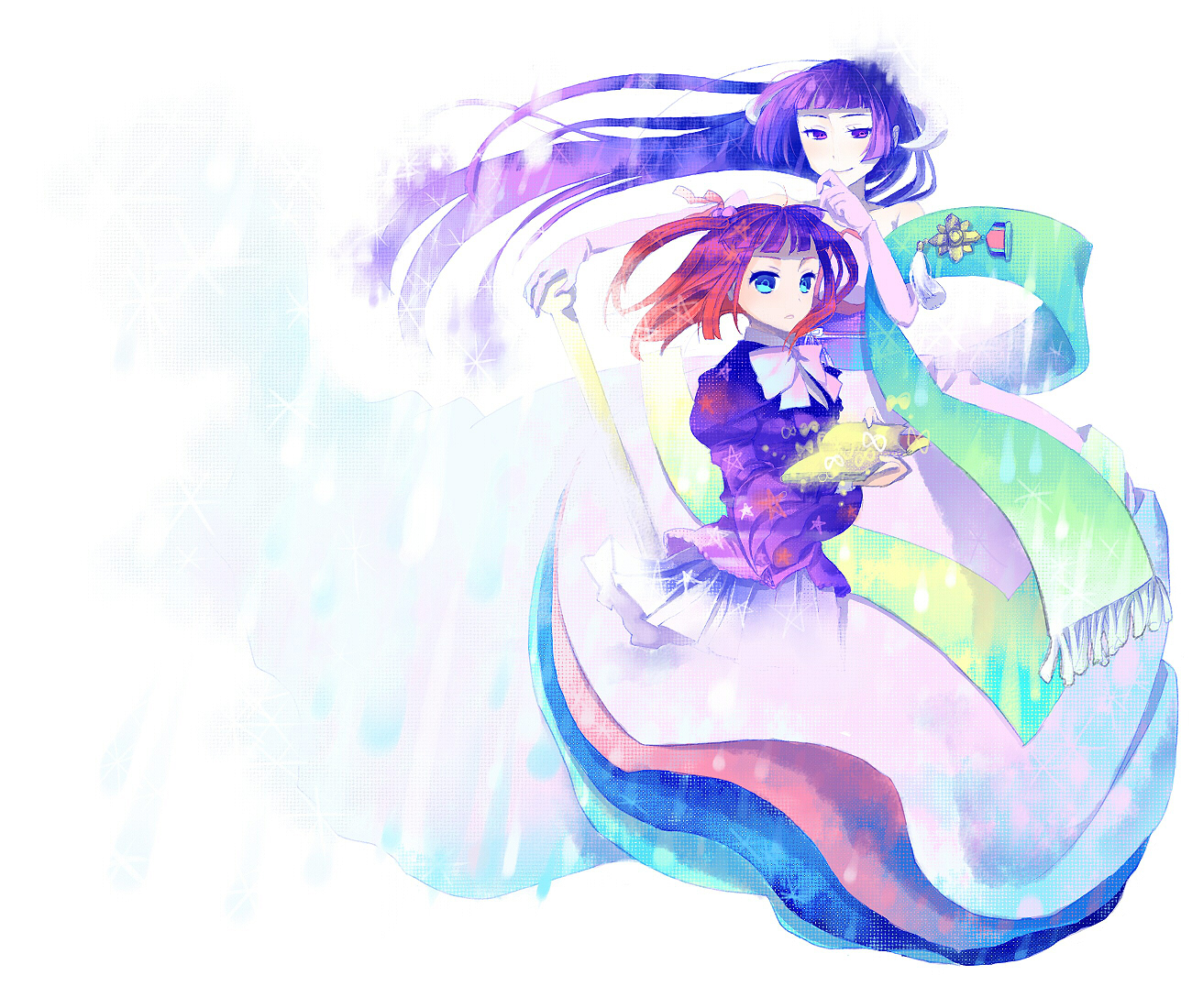 The Big ImageBoard (TBIB) - 2girls bad id bad pixiv id black hair blunt ...