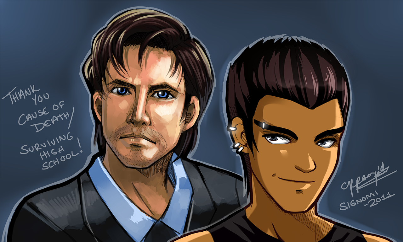 The Big ImageBoard (TBIB) - 2boys blue eyes brown hair colt (shs ...