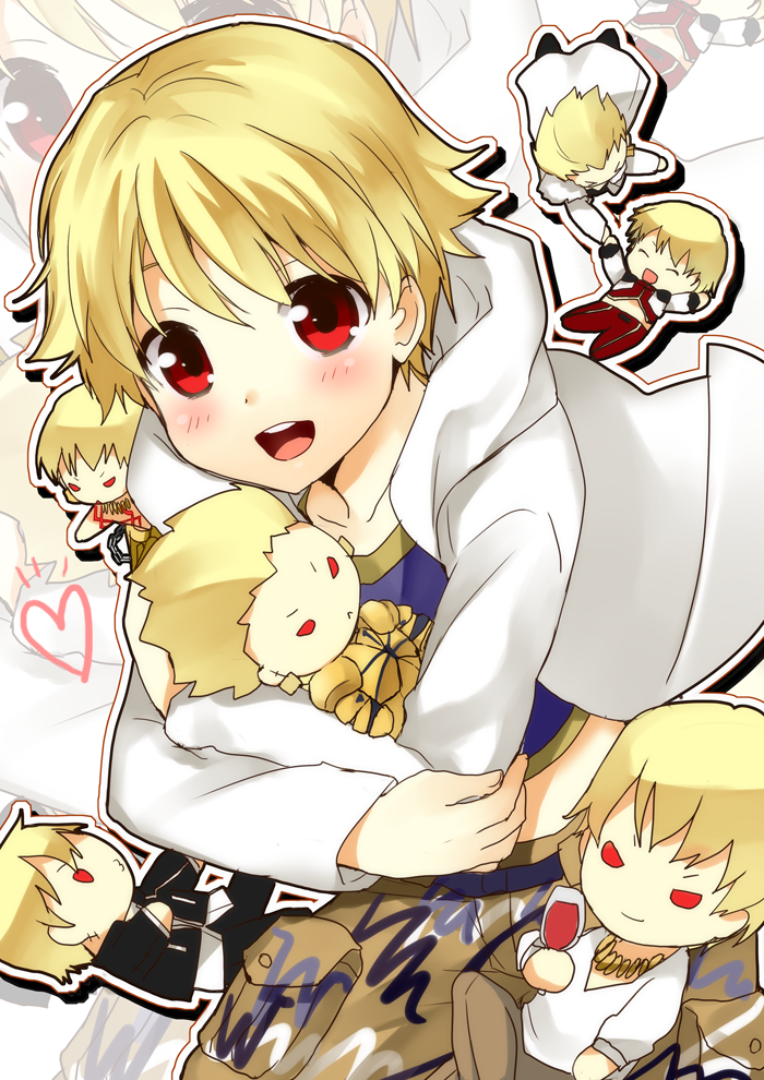 The Big ImageBoard (TBIB) - 1boy alcohol armor blonde hair bracelet ...