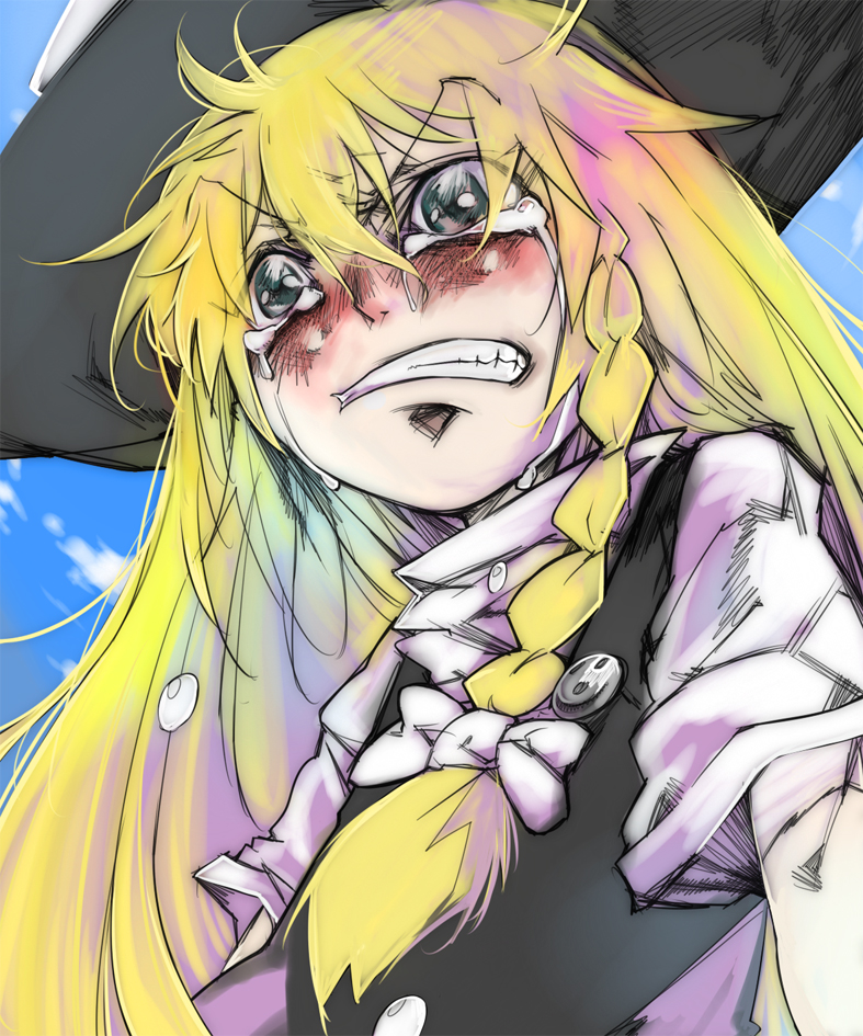 The Big ImageBoard (TBIB) - blonde hair blush braid clenched teeth ...