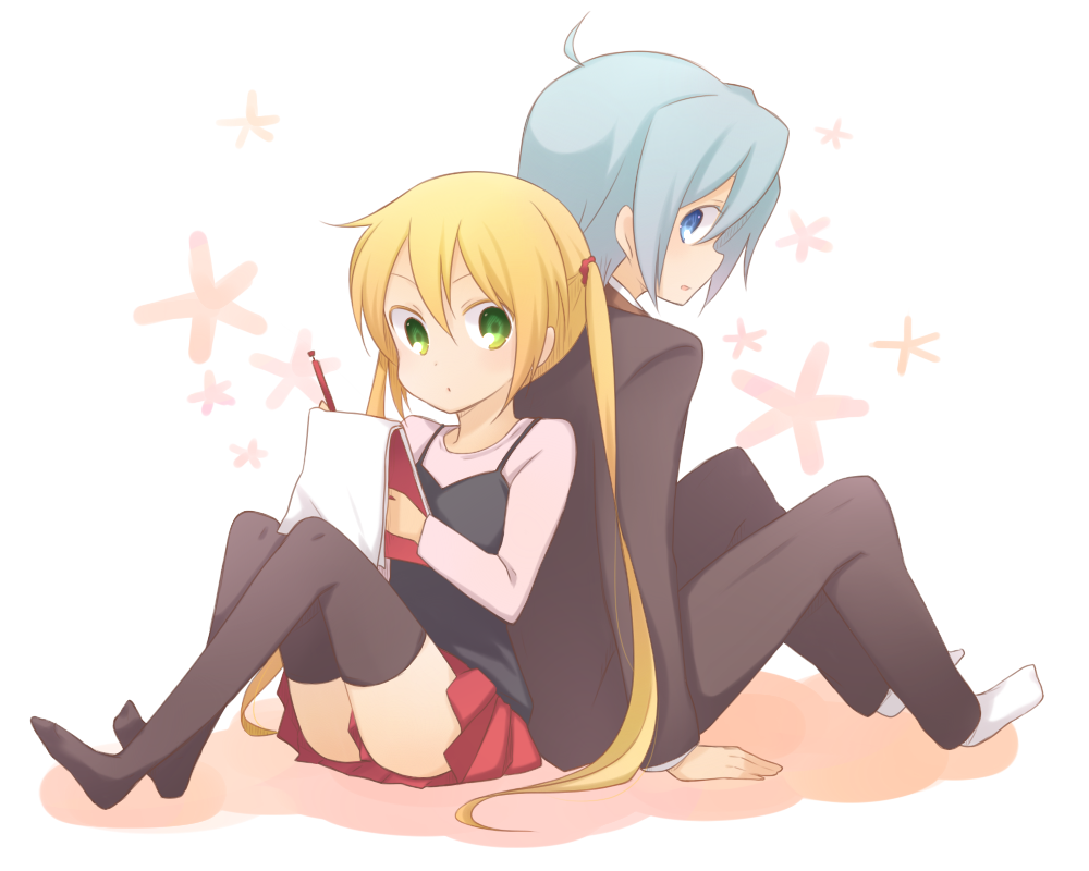 The Big Imageboard Tbib 1girl Ayasaki Hayate Back To Back Blonde