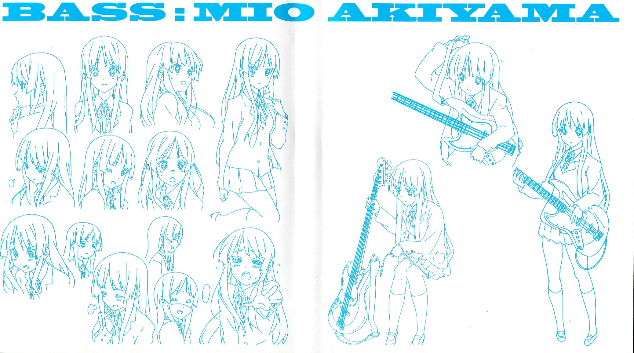 The Big ImageBoard (TBIB) - akiyama mio black eyes black hair highres k-on! long hair simple ...