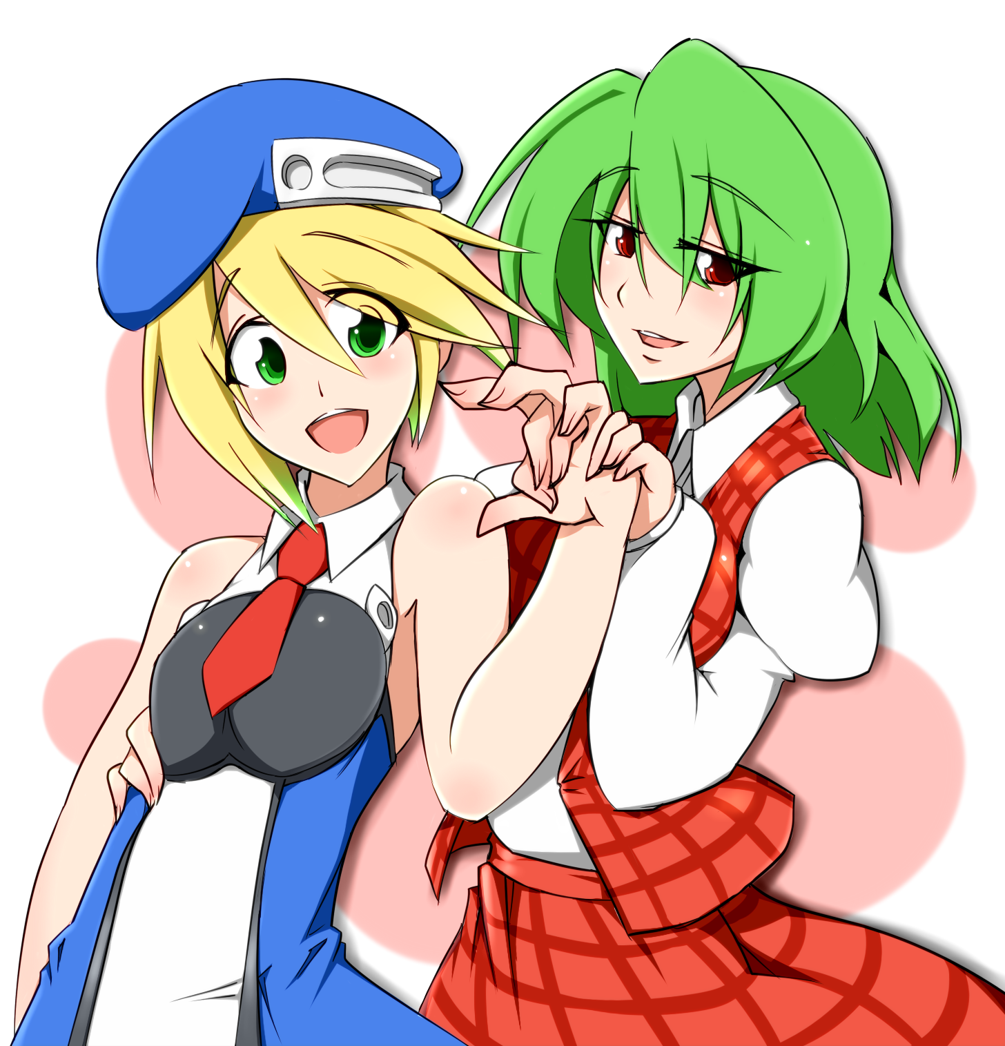 The Big Imageboard Tbib 2girls Arc System Works Bare Shoulders