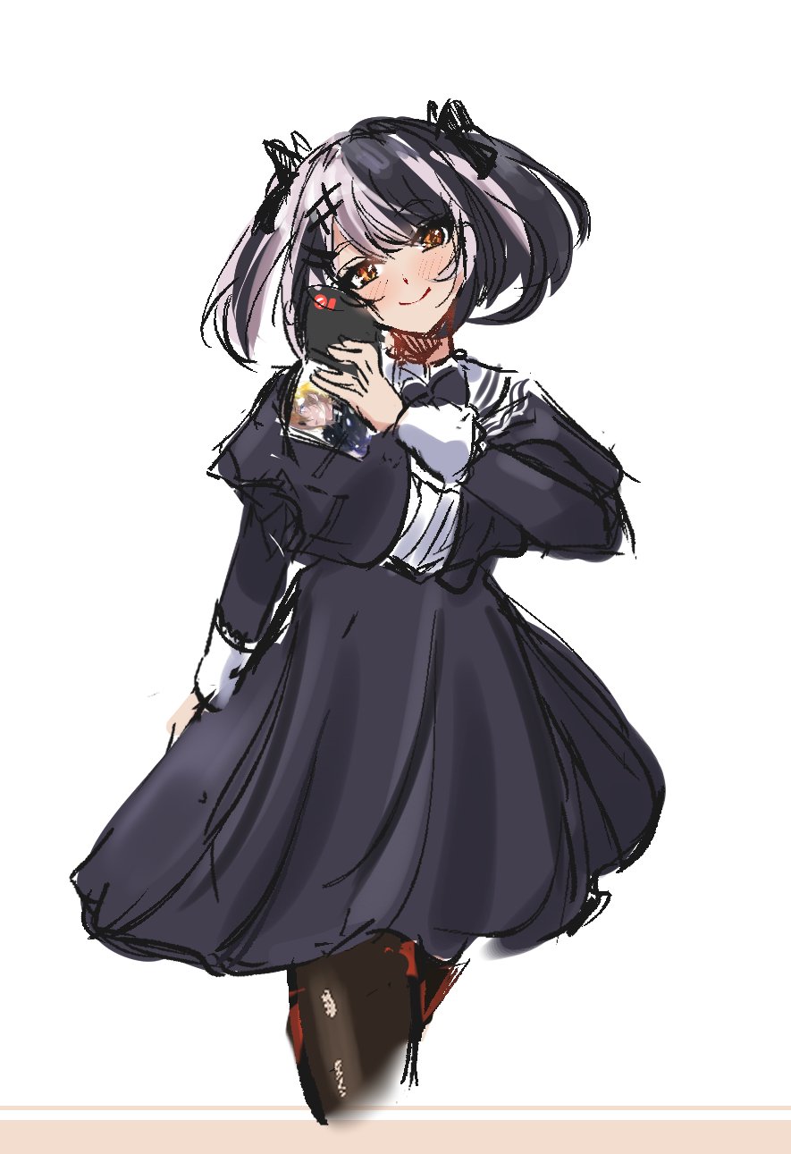 The Big ImageBoard (TBIB) - 1girl alternate costume black capelet black hair black pantyhose ...