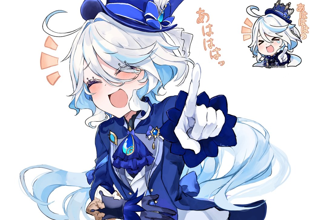 The Big ImageBoard (TBIB) - 1girl ahoge ascot black gloves blue ascot blue brooch blue hair blue ...