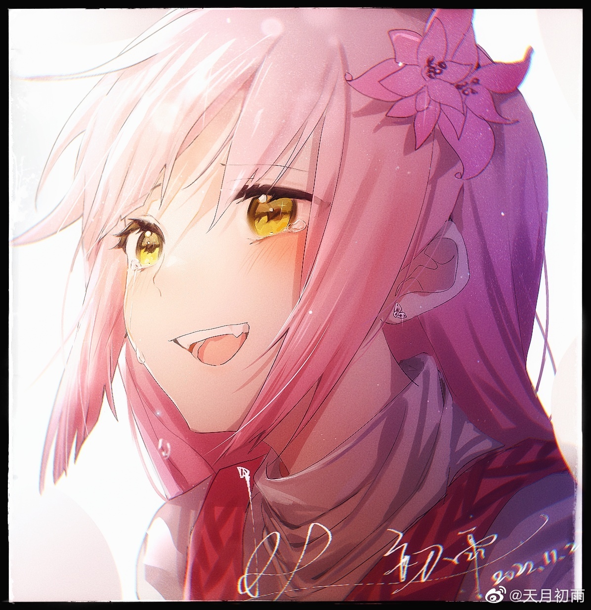 The Big ImageBoard (TBIB) - 1girl black border blush border character ...