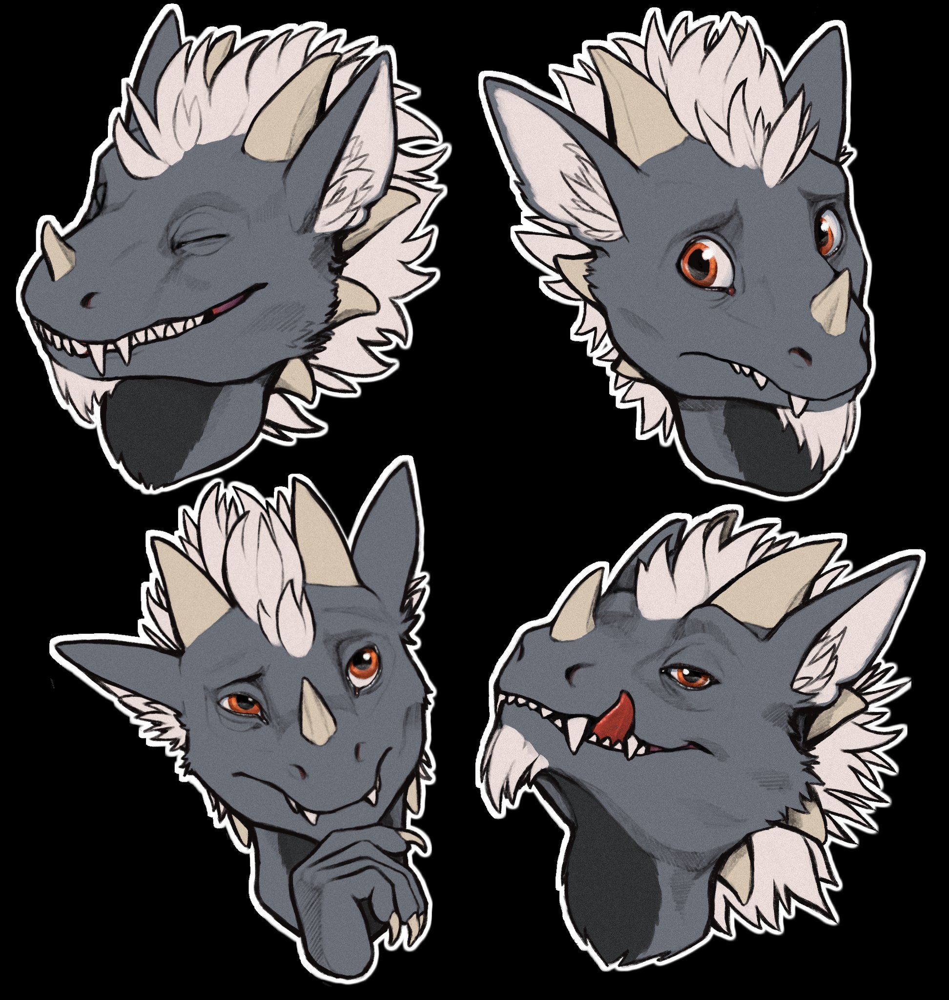 The Big ImageBoard (TBIB) - black background dragon facial hair fangs ...