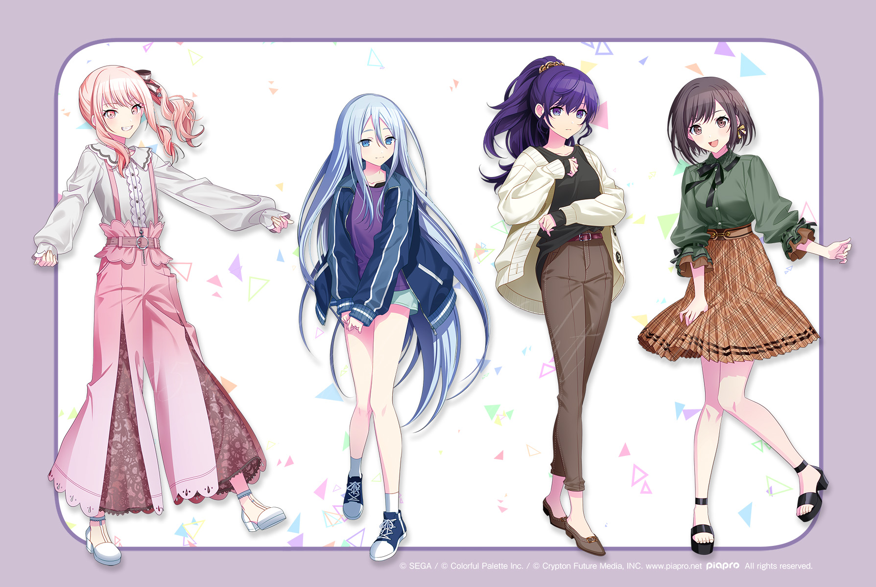 The Big ImageBoard (TBIB) - 4girls akiyama mizuki asahina mafuyu belt black footwear black ...