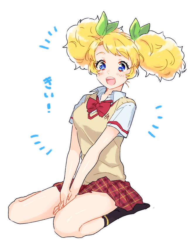 The Big ImageBoard (TBIB) - 1girl afro puffs aikatsu! (series) black socks blonde hair blue eyes ...