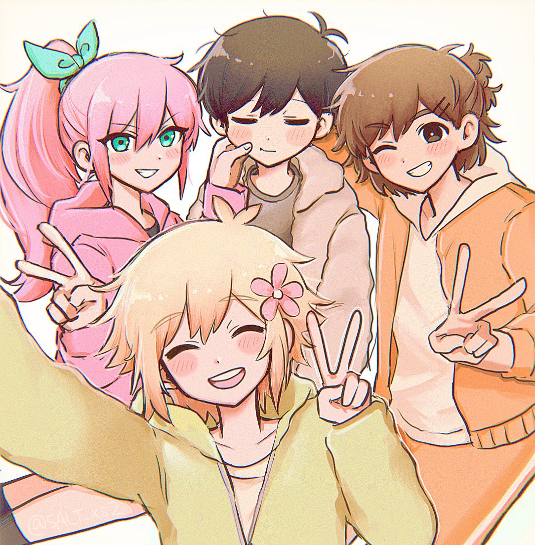 The Big ImageBoard (TBIB) - 1girl 3boys alternate costume alternate hairstyle aubrey (faraway ...