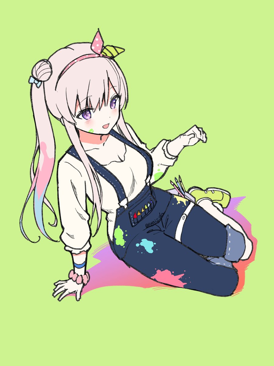 The Big ImageBoard (TBIB) - 1girl :d airani iofifteen airani iofifteen (1st costume) blue hair ...