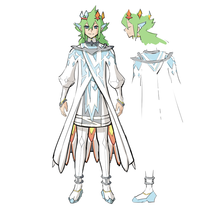 The Big ImageBoard (TBIB) - 1boy alternate costume anklet arms at sides ...
