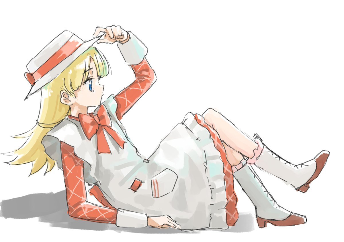 The Big Imageboard Tbib 1girl Adjusting Clothes Adjusting Headwear
