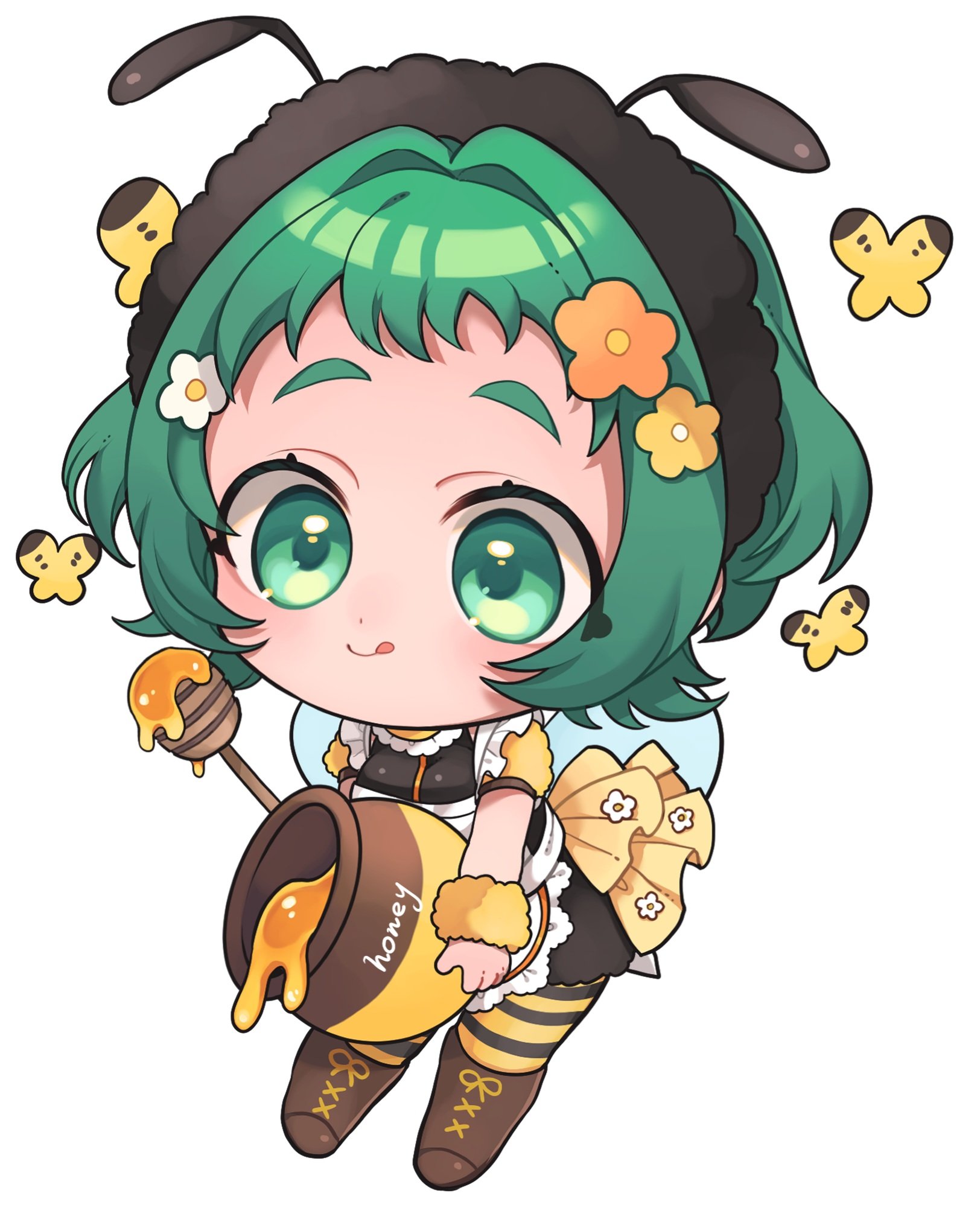 The Big ImageBoard (TBIB) - 1girl antennae apron black headdress boots ...