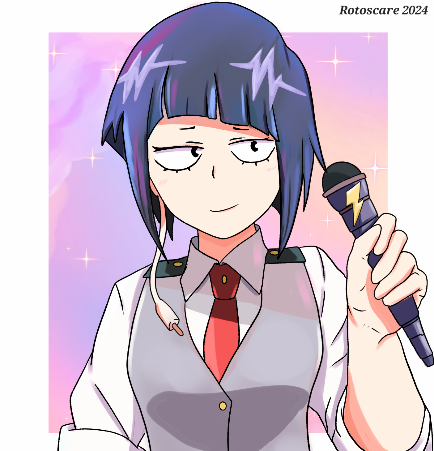 The Big ImageBoard (TBIB) - 1girl audio jack black eyes blunt bangs ...