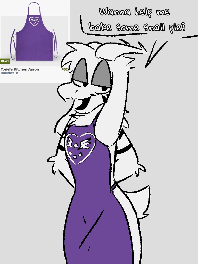The Big ImageBoard (TBIB) - anthro apron apron only asriel dreemurr asriel dreemurr (god form ...