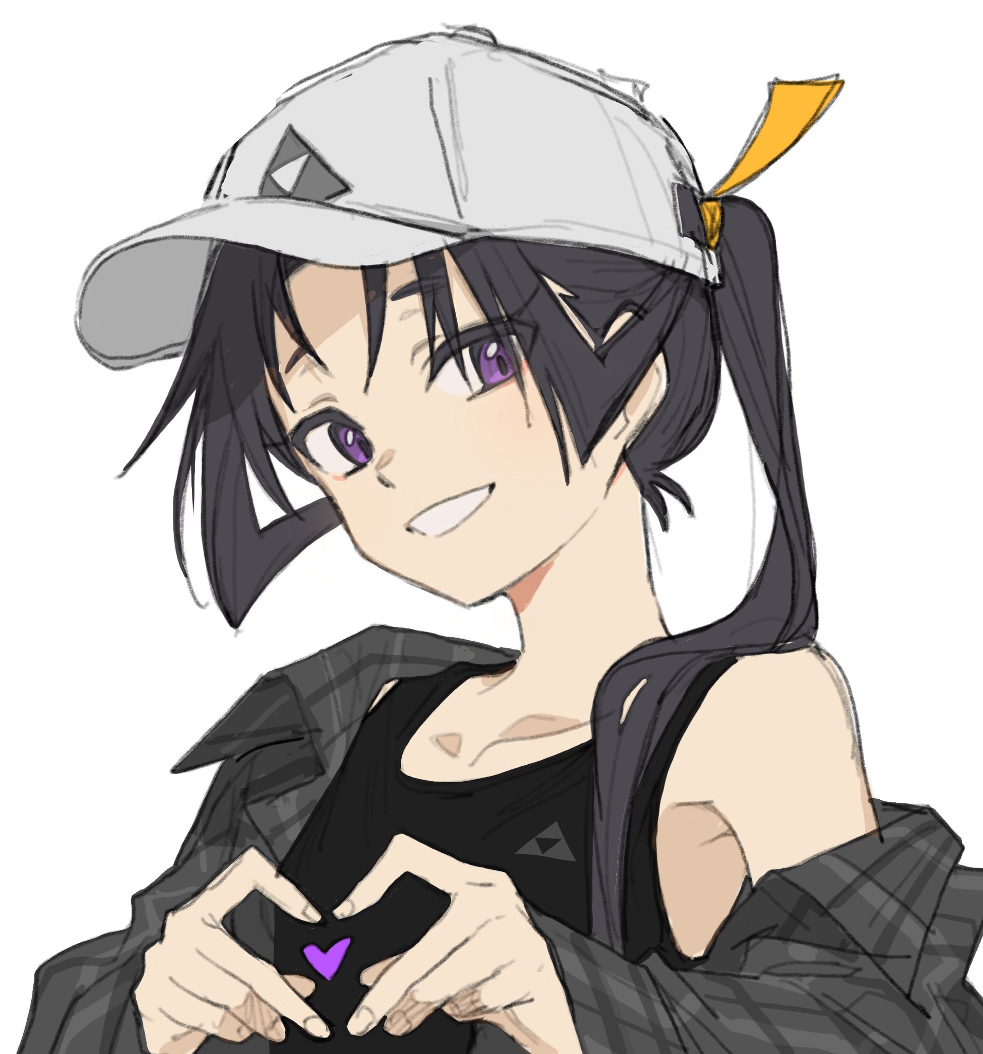 The Big ImageBoard (TBIB) - 1boy 4-finger heart hands :d armpit peek ...