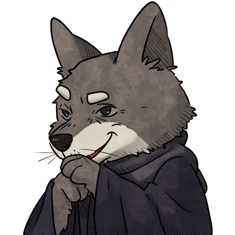 The Big ImageBoard (TBIB) - 2017 anthro black nose canid canine canis clothed clothing grey body ...