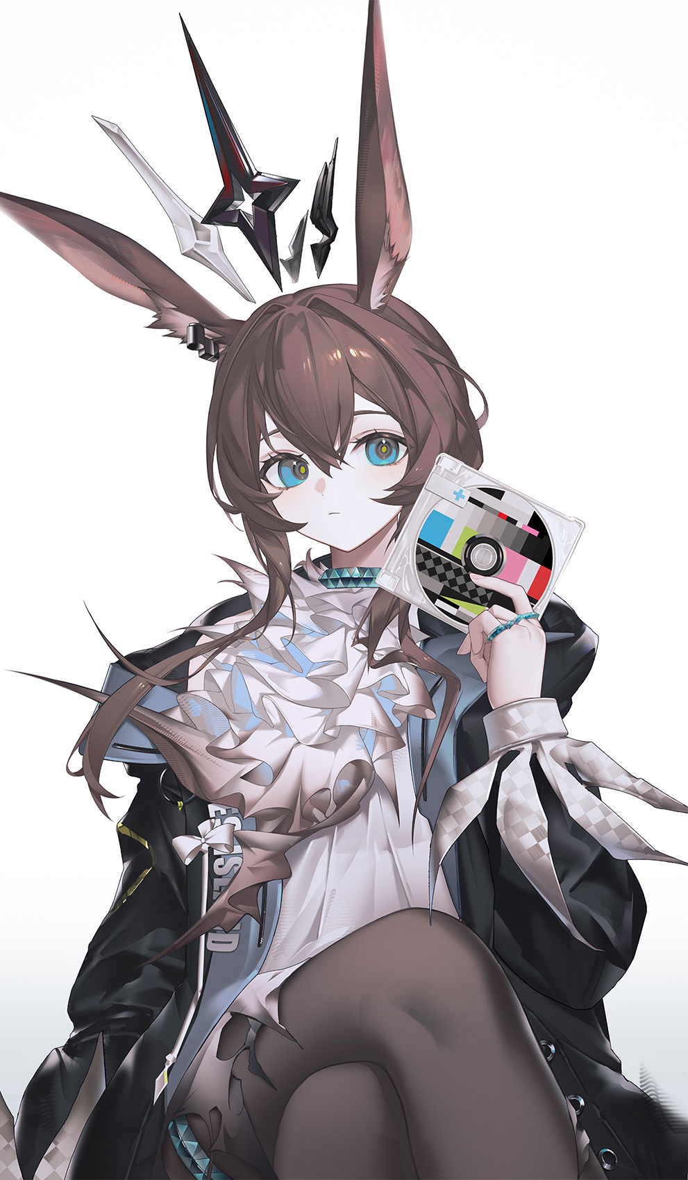 The Big ImageBoard (TBIB) - 1girl amiya (arknights) amiya (medic) (arknights) animal ear fluff ...