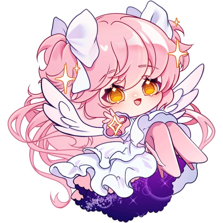 The Big ImageBoard (TBIB) - 1girl bow chibi chibi only commentary dress floating full body hair ...