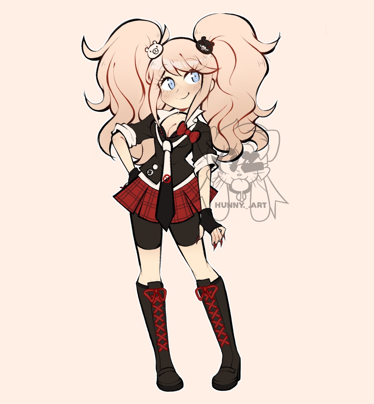 The Big ImageBoard (TBIB) - 1girl black boots black gloves black shirt ...