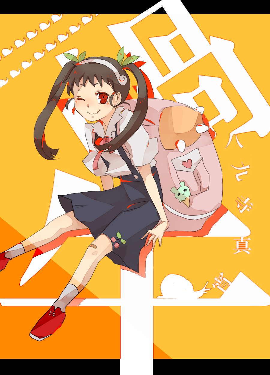 The Big ImageBoard (TBIB) - 1girl backpack bad id bad pixiv id bag ...