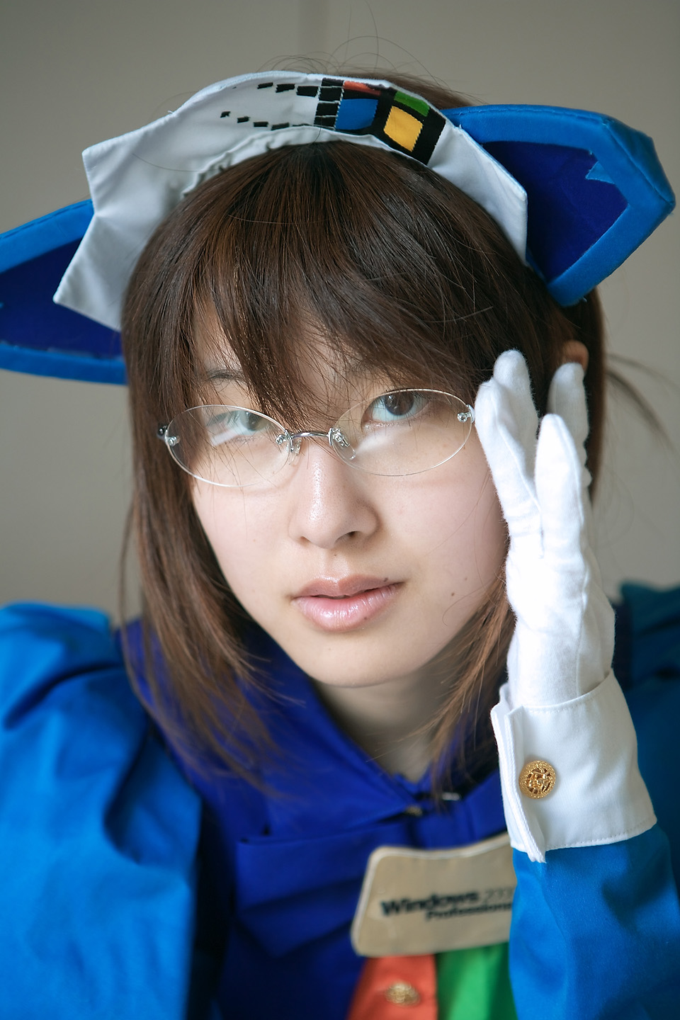 The Big Imageboard Tbib 1girl 2k 2k Tan Cosplay Glasses Gloves