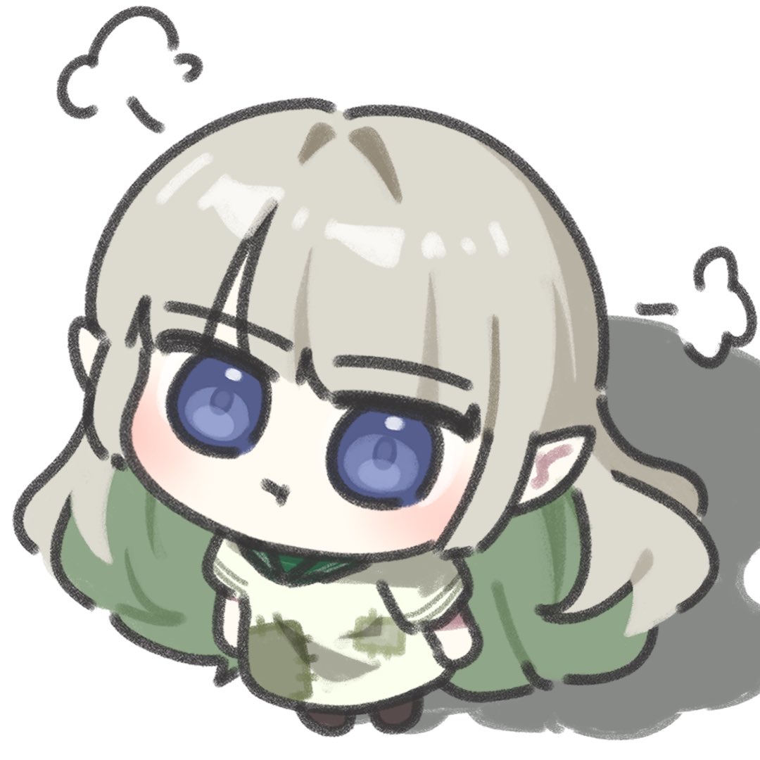 The Big ImageBoard (TBIB) - 1girl arknights blue eyes chibi chibi only ...
