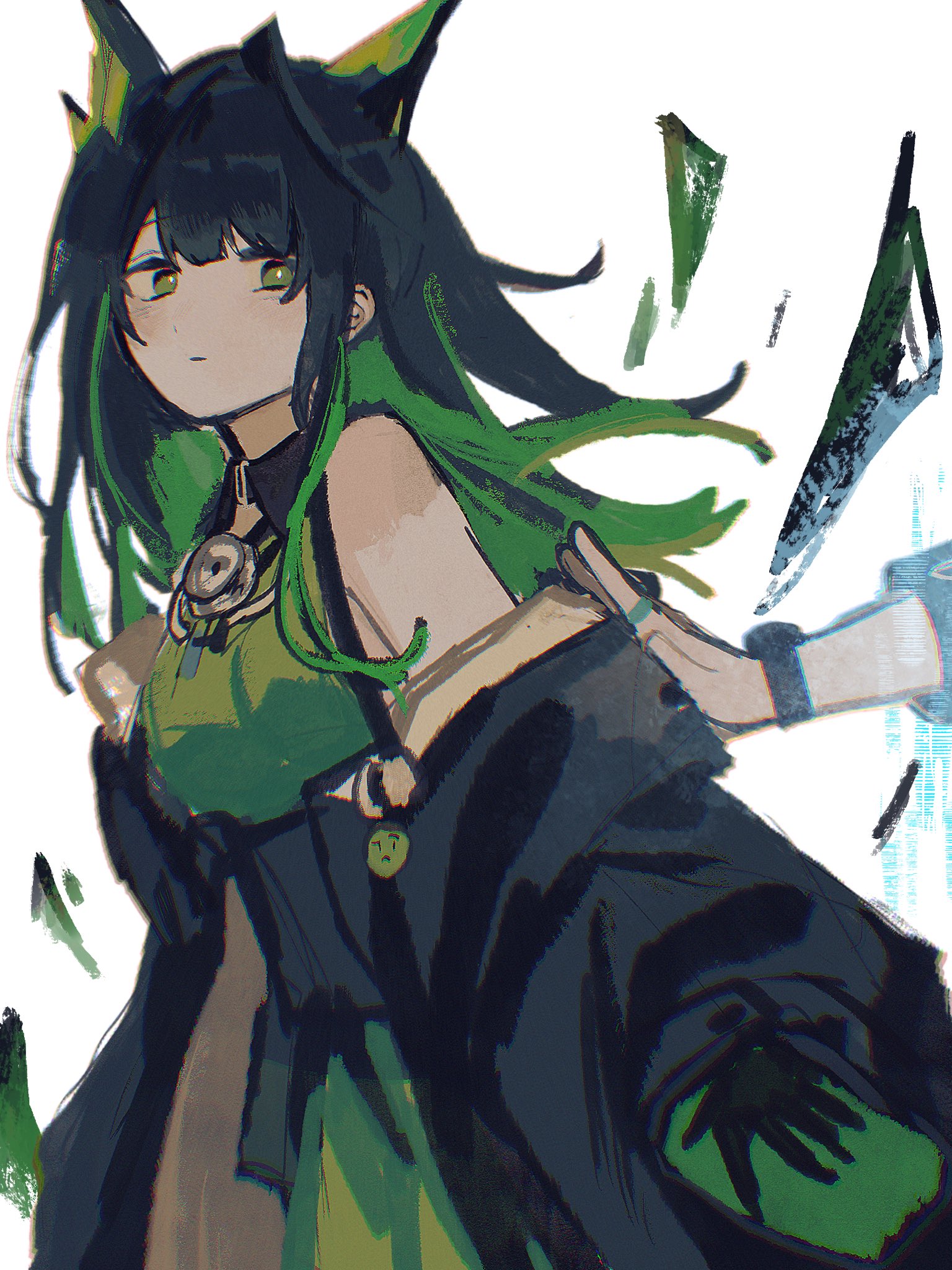 The Big ImageBoard (TBIB) - 2girls ahoge arknights armpit crease badge ...