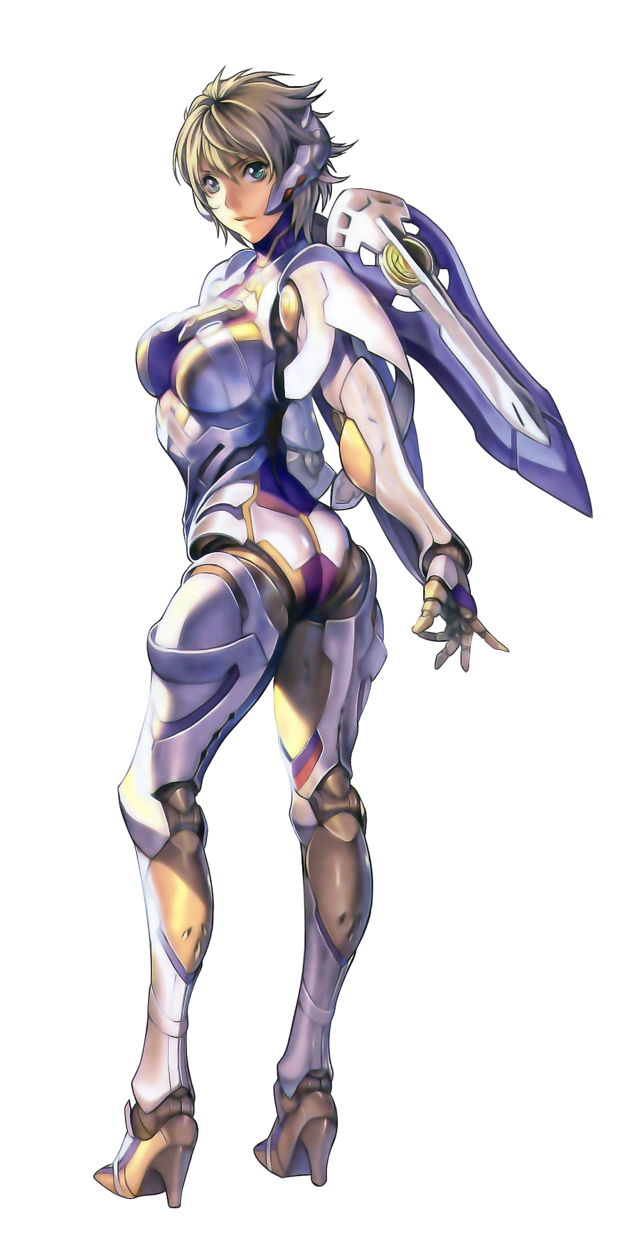 The Big Imageboard Tbib Armor Ass Blonde Hair Curves Cyborg Fiorung