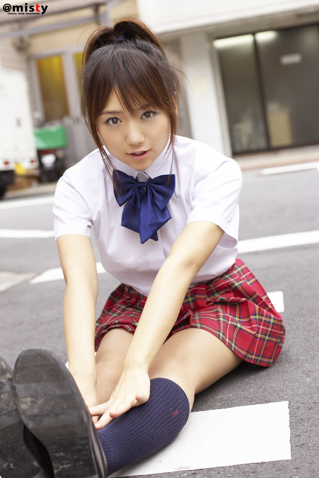 The Big ImageBoard (TBIB) - amano ai (model) asian blouse cosplay female girl highres knee socks ...