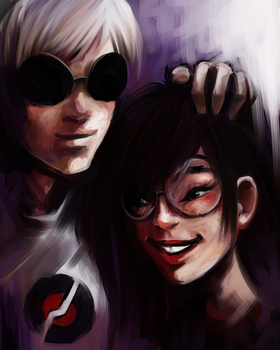 The Big ImageBoard (TBIB) - black hair blonde hair dave strider female ...