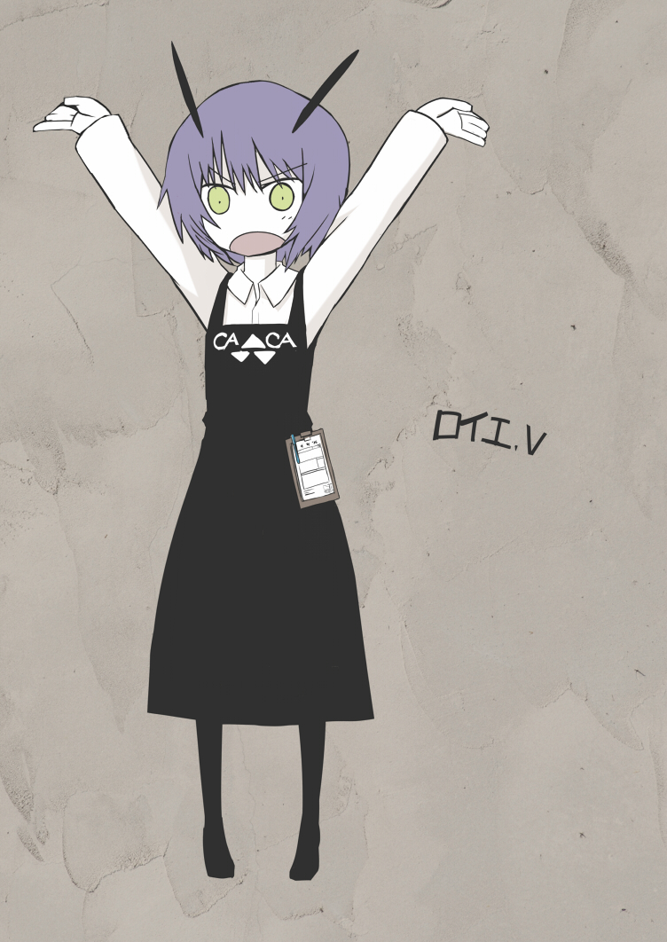 The Big Imageboard Tbib 1girl Antenna Hair Antennae Black Legwear