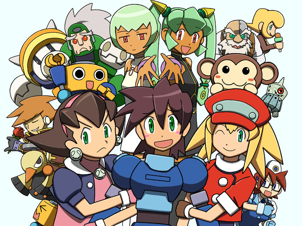 The Big ImageBoard (TBIB) - blonde hair capcom gloves green eyes rockman rockman dash rockman ...