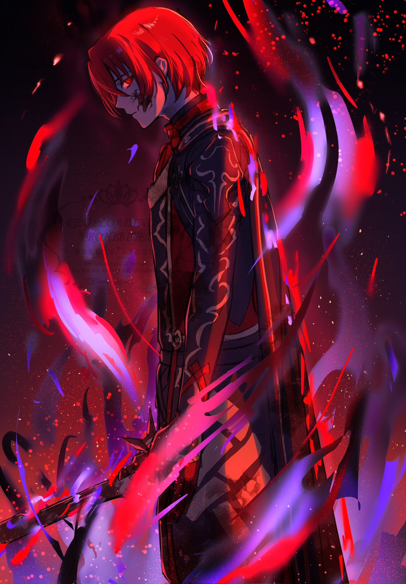 The Big ImageBoard (TBIB) - 1boy aura black cape cape dark aura dark ...