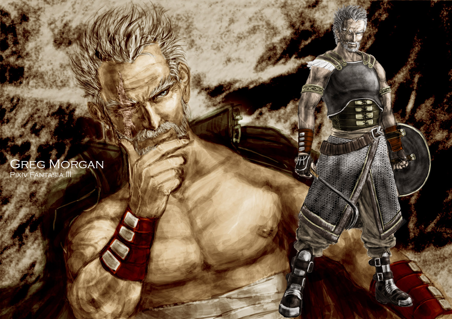 The Big ImageBoard (TBIB) - 1boy baryan beard blue eyes commentary ...