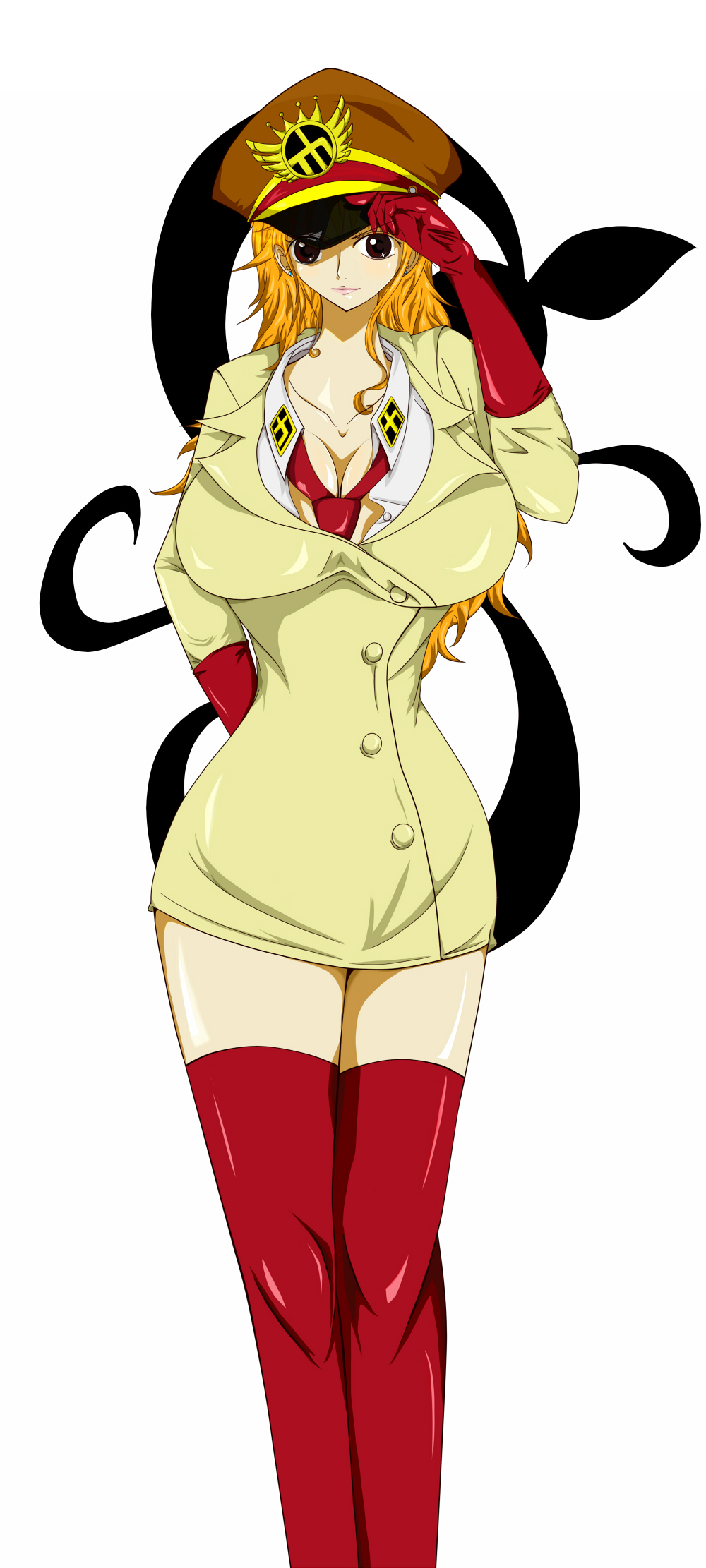 The Big Imageboard Tbib 1girl Alternate Costume Breasts Brown Eyes
